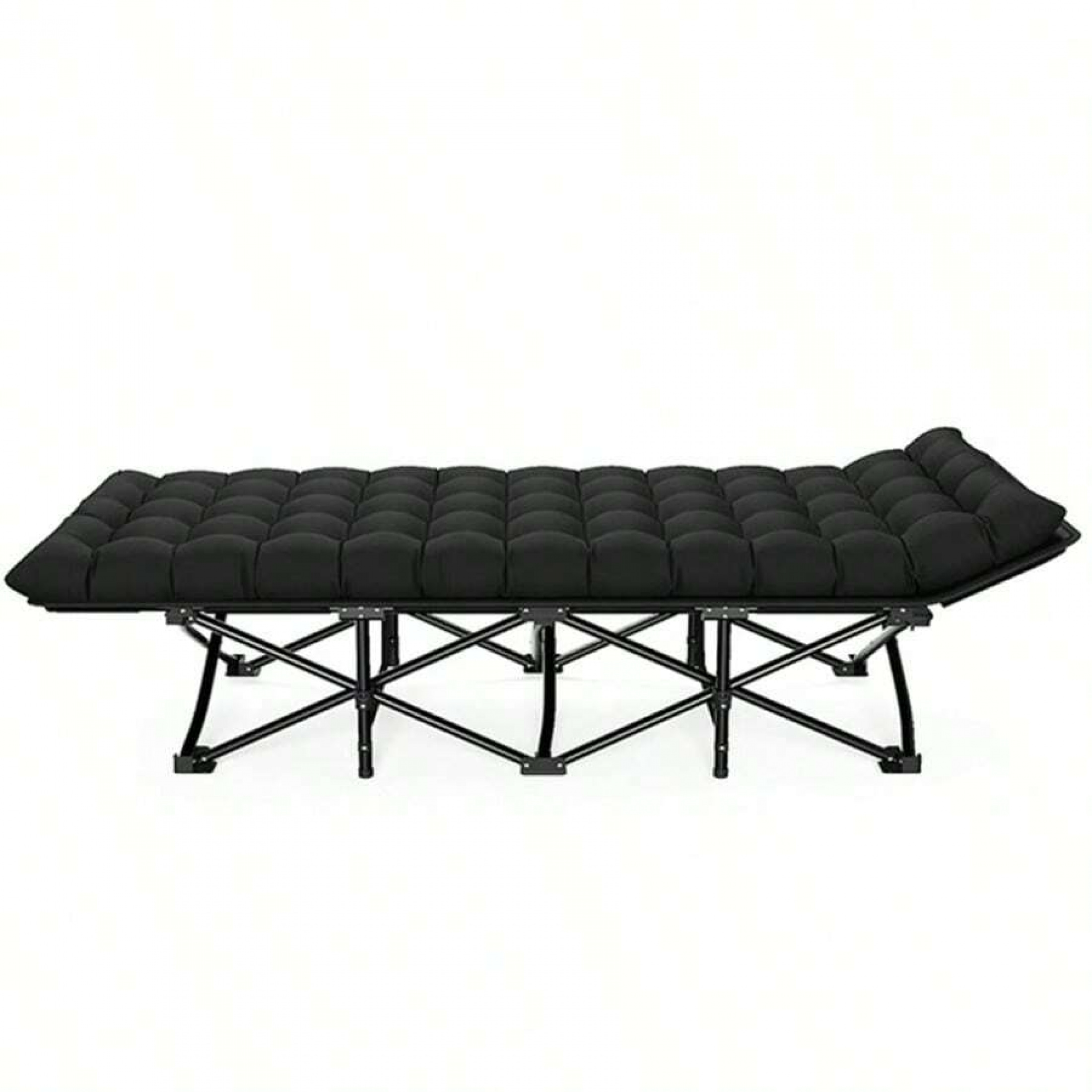 Camping Cot for Adults, 800 LBS Round Pipe Heavy-Duty Folding Cot with ...