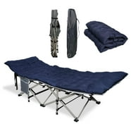 Fenbeli Folding Camping Cot for Adults, Padded Camp Cots for Sleeping ...