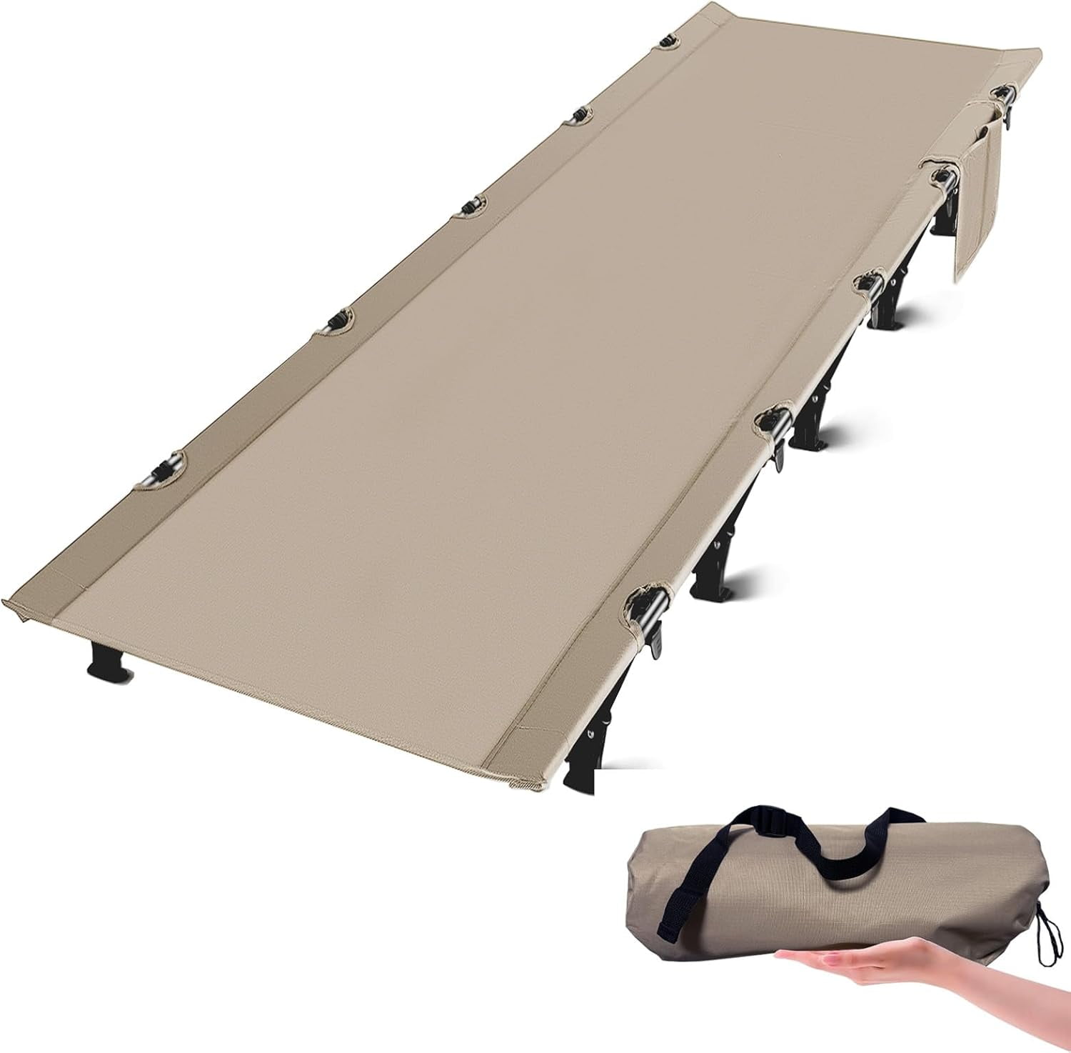 Camping Cots, Ultralight Folding Backpacking Cot, Outdoor Bed Supports ...