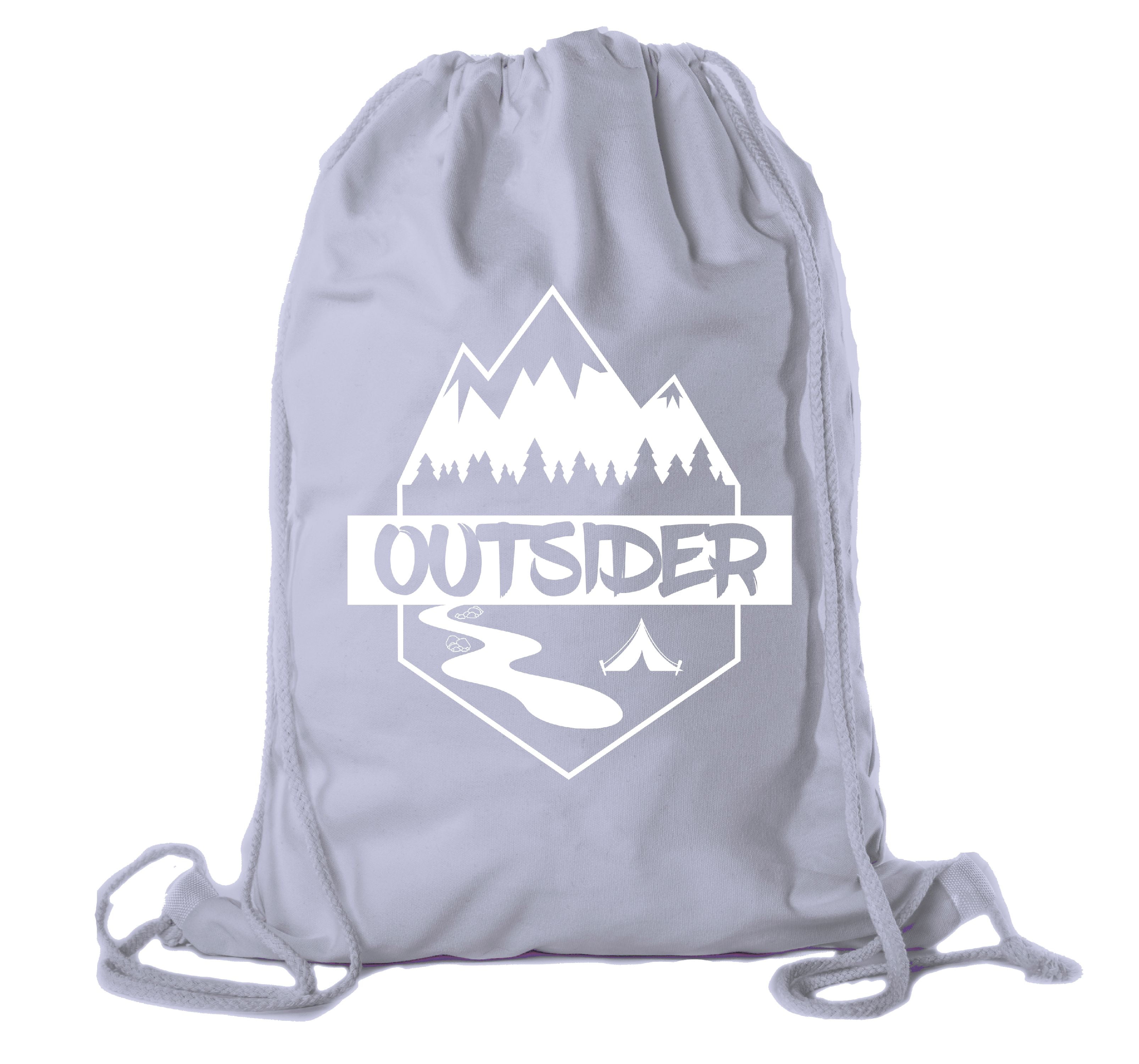 Camping Cotton Drawstring Backpack for Birthday parties and Summer Camp ...