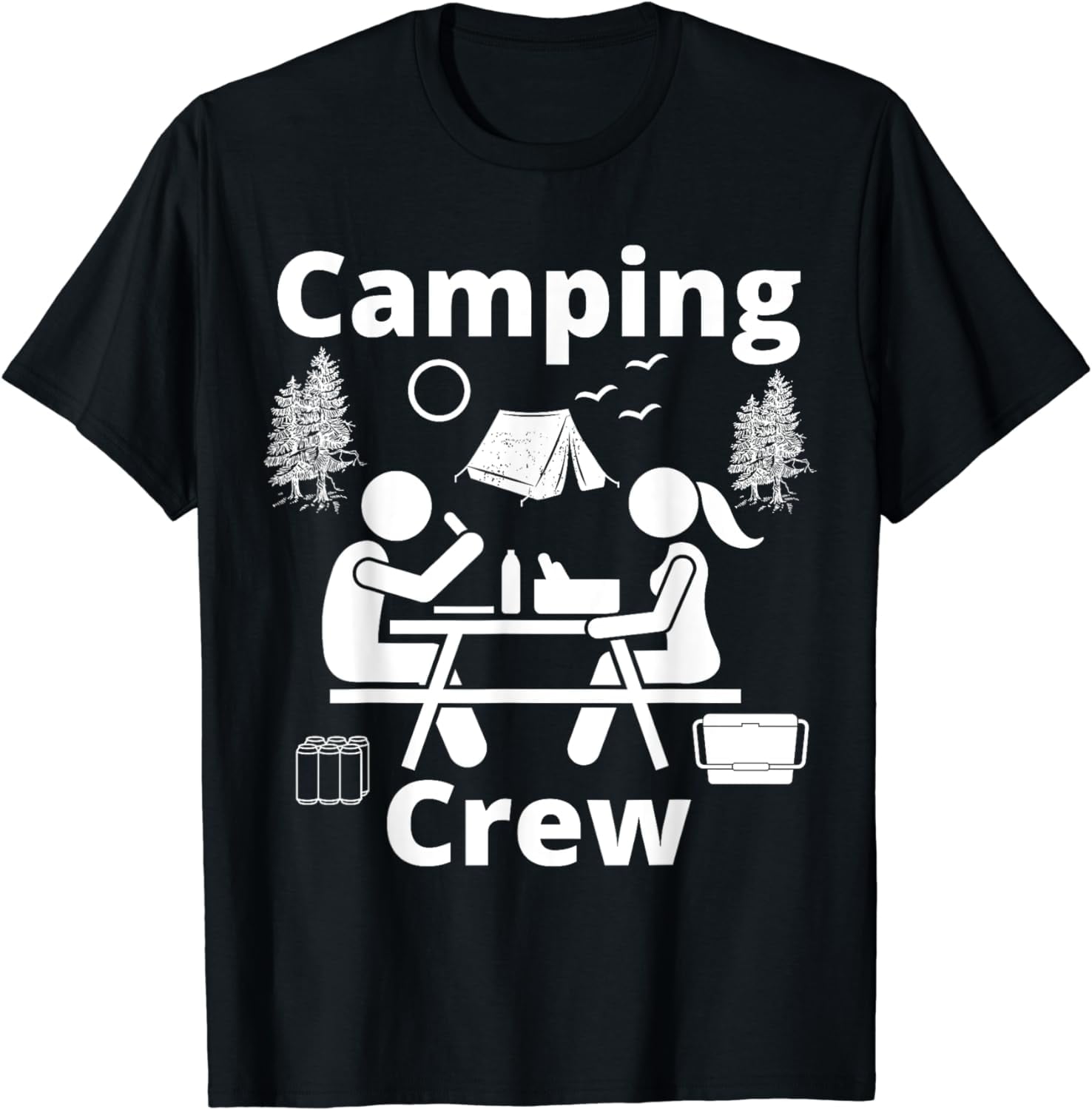 Camping Crew Matching Family Camp Design for mom dad and kid T-Shirt ...