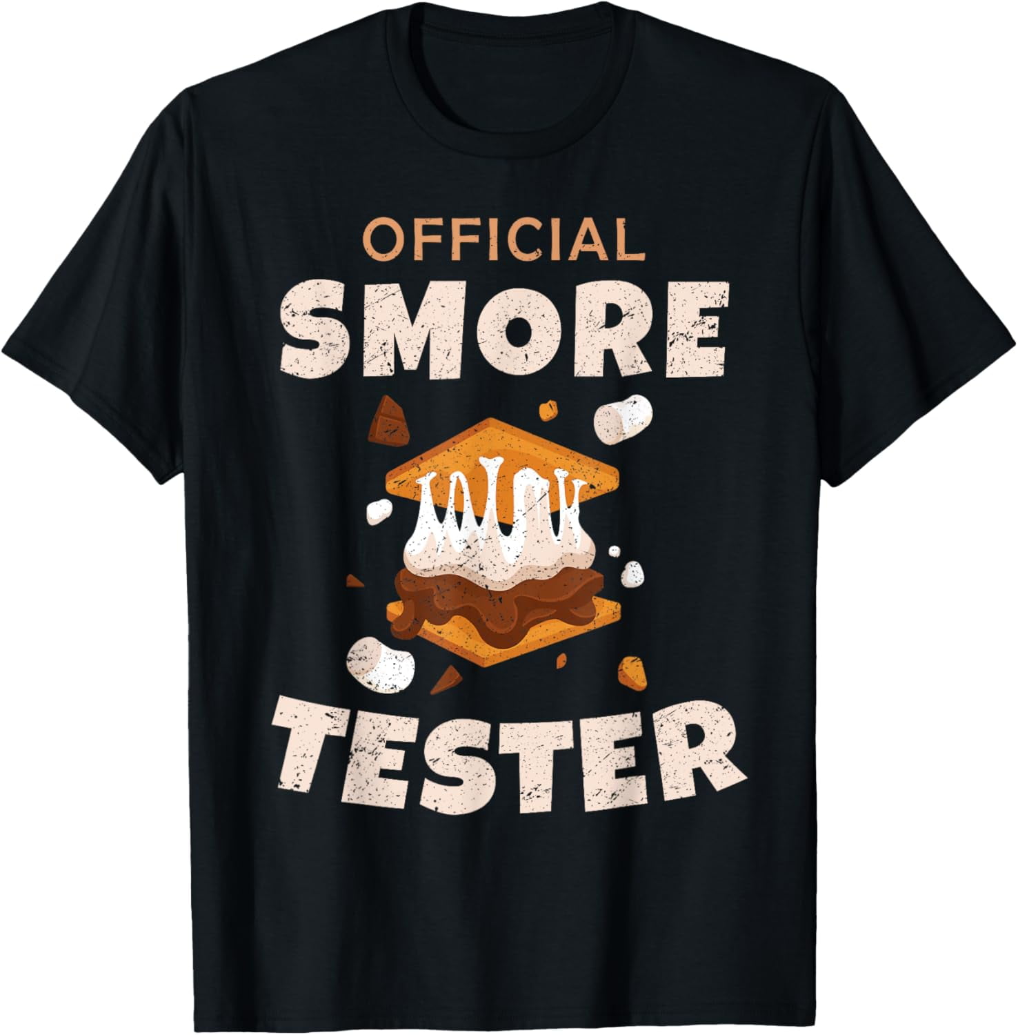 Camping Crew Official Smore Tester Marshmallows S'mores 2025 T-Shirt ...