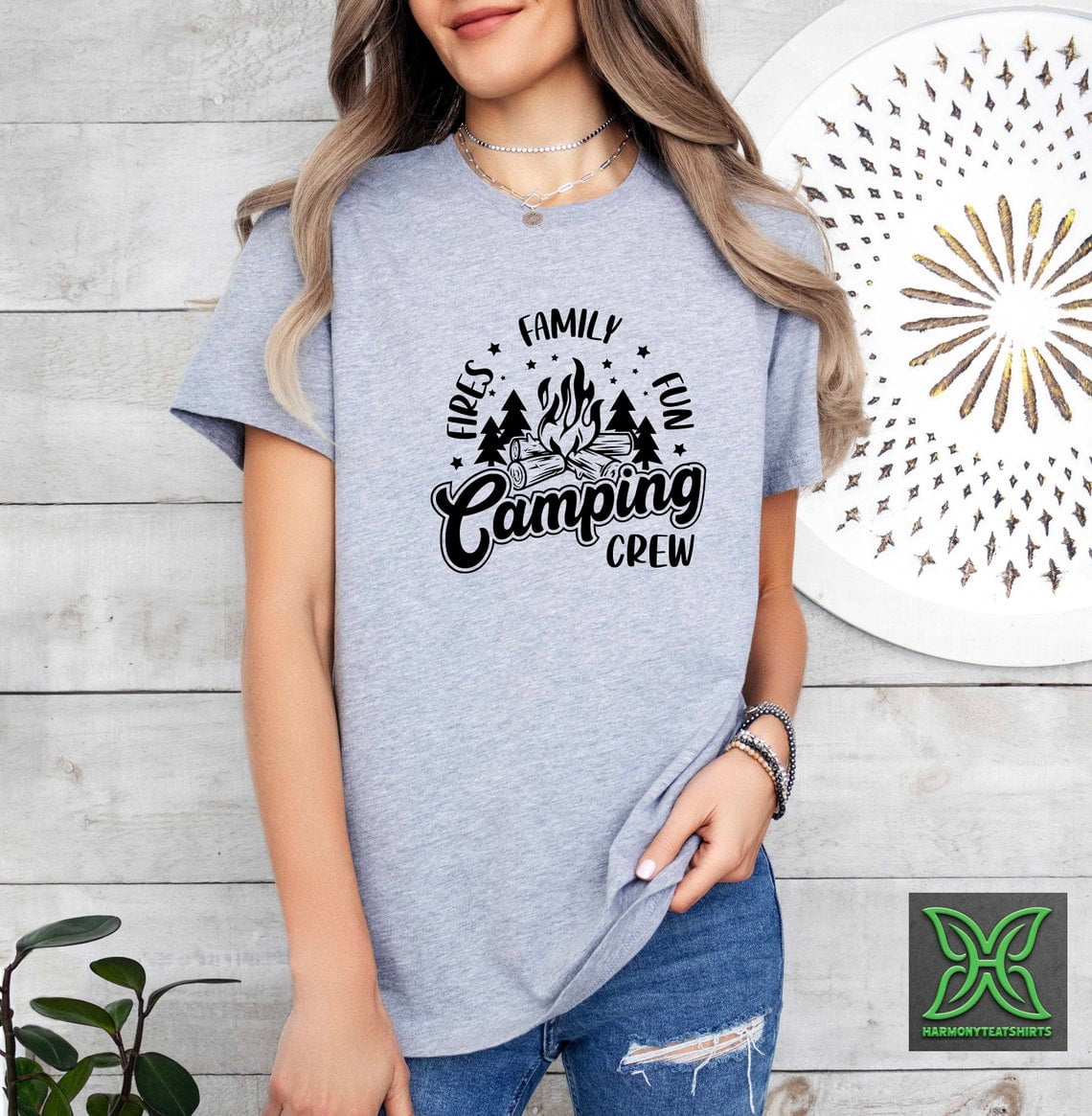 Camping Crew T Shirt,Group Camping Shirt,Family Camper Gift,Campfire ...