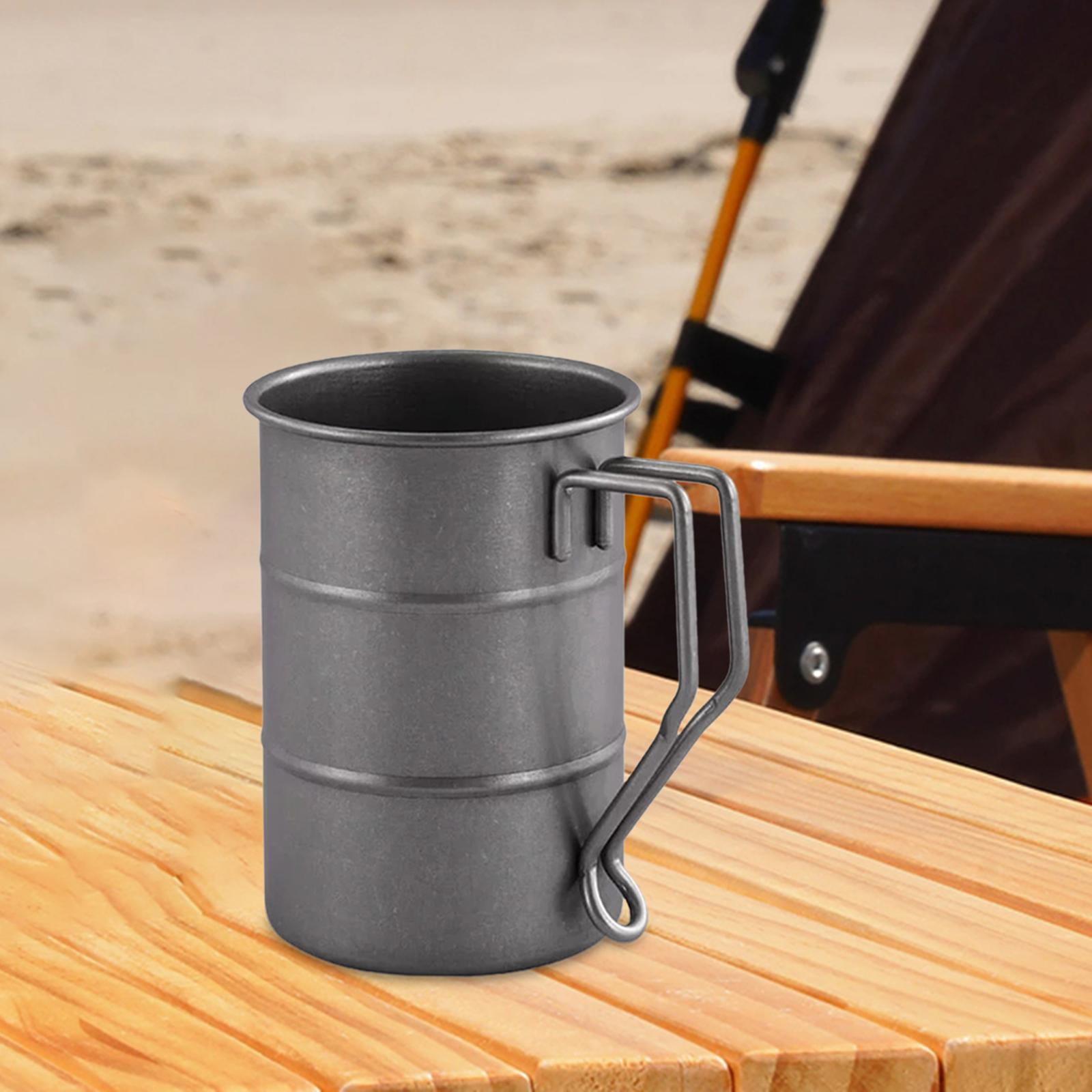 Camping Cup Tea Mugs Portable 350ml Reusable Water Drinks Cup Drinking ...