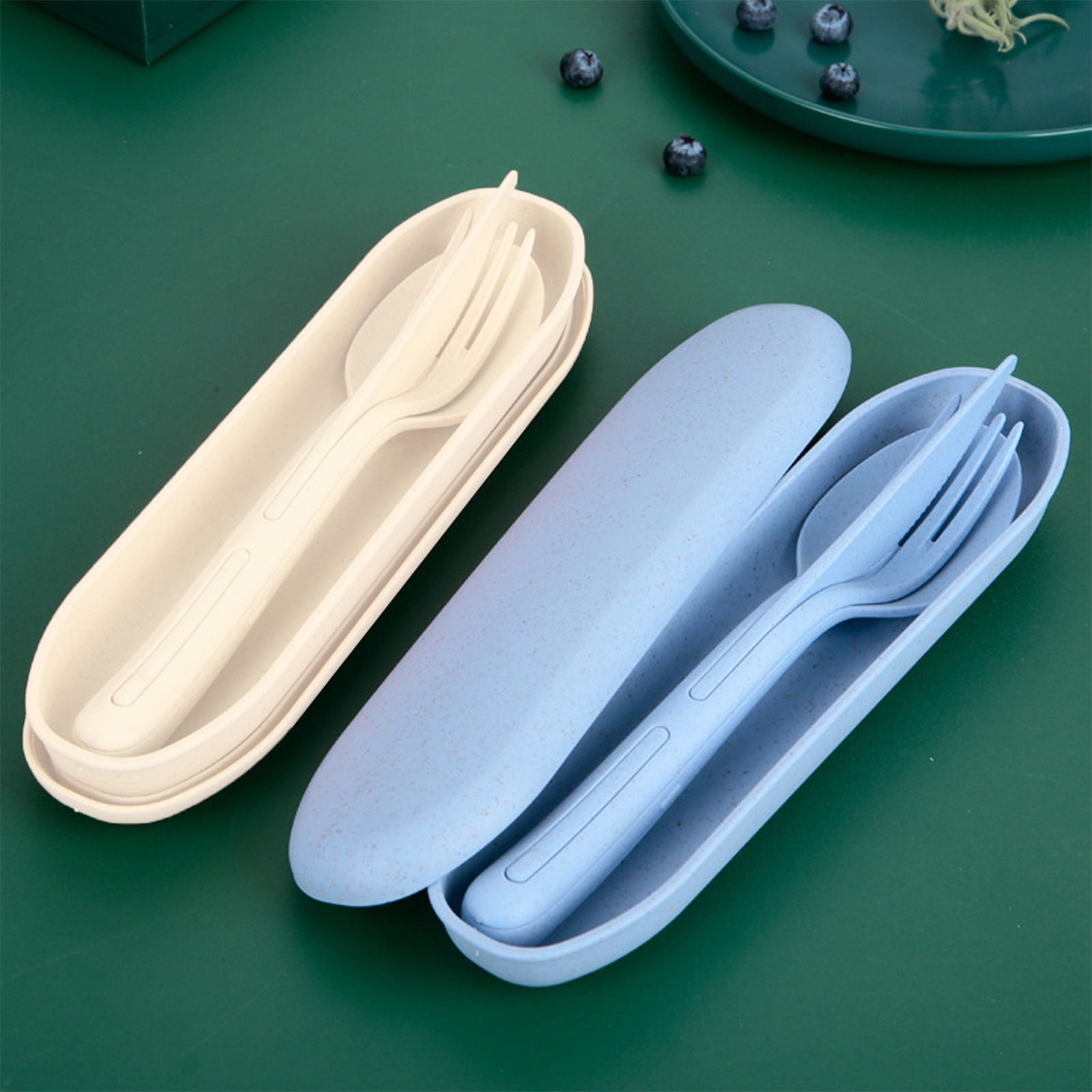 Camping Cutlery Set, 3-in-1 Knife Fork Spoon, Stainless Steel ...