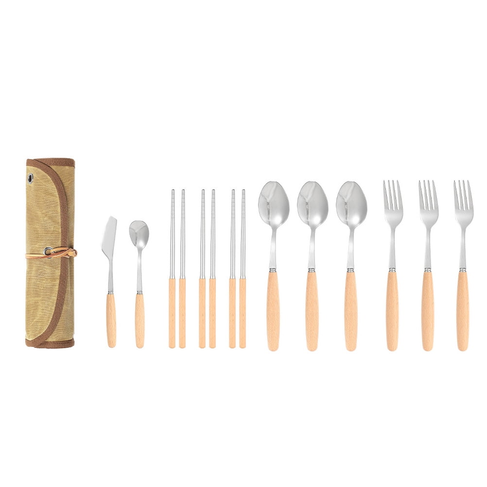 OHOIOLLA Camping Utensils Set Khaki 1Set For Families On Outdoor ...