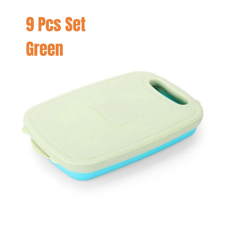 Camping Cutting Board Collapsible Chopping Board with Colander 9-In-1 ...