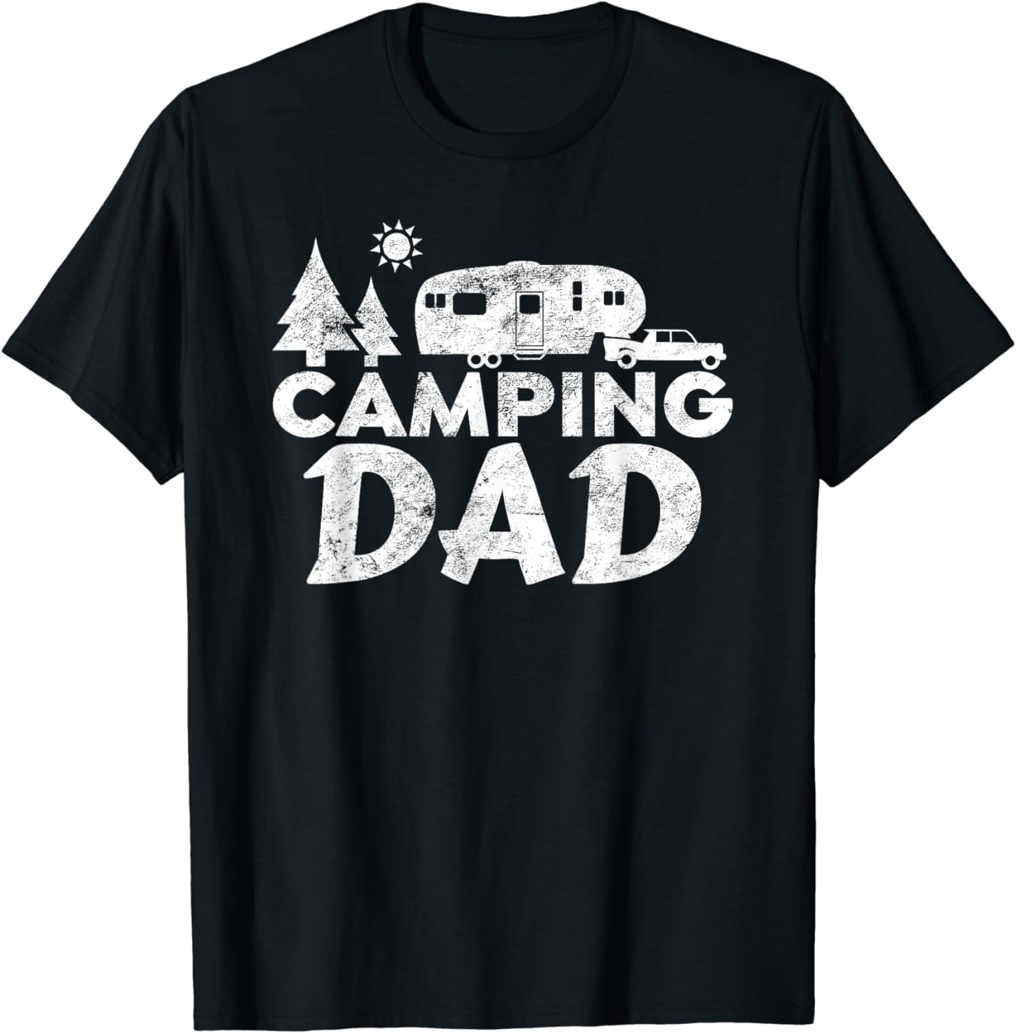 Camping Dad Shirt 5th Wheel Camper RV Vacation Gift Fathers T-Shirt ...