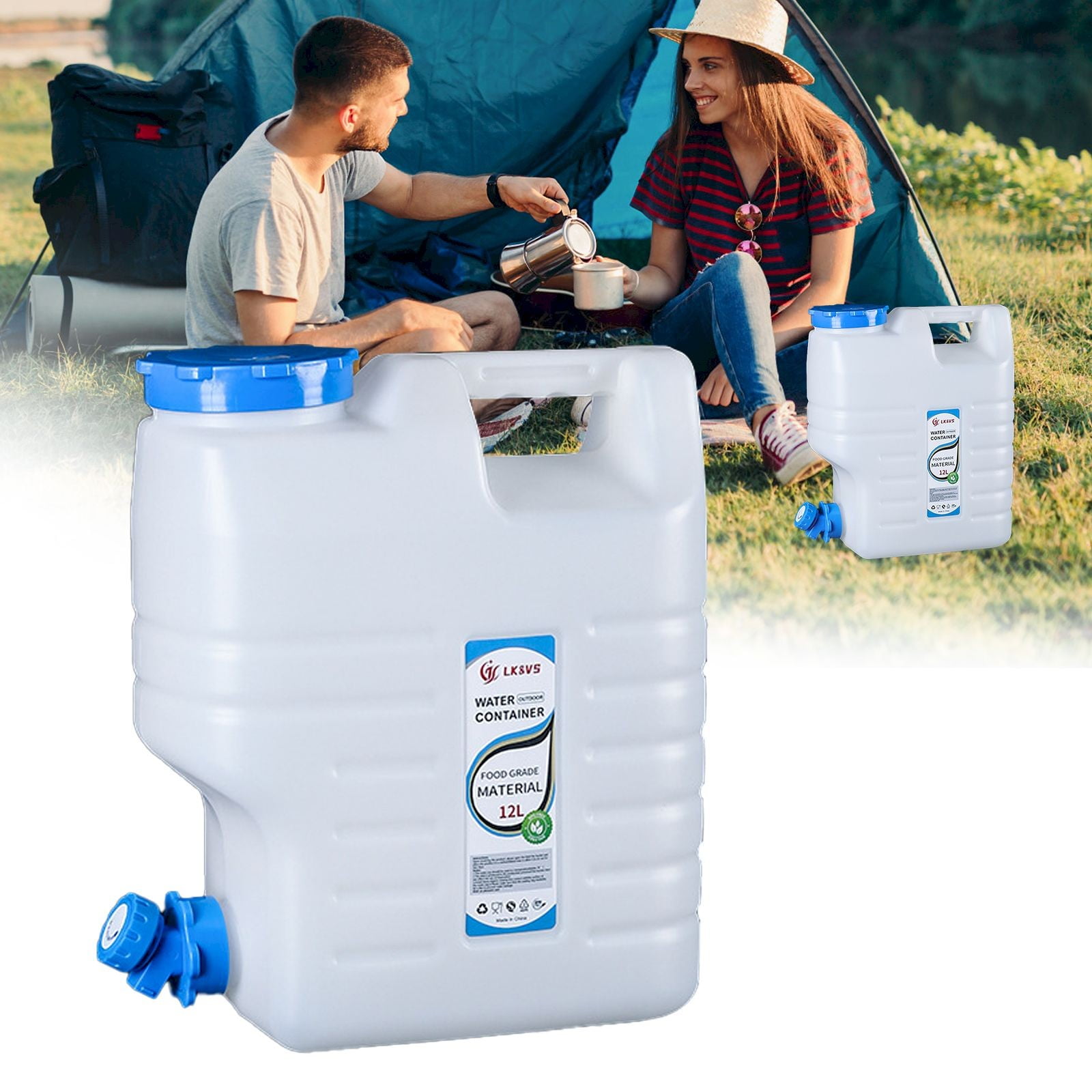 Camping Deals - 3.2 Gallon Water Containers with Spigot, BPA Free Water ...