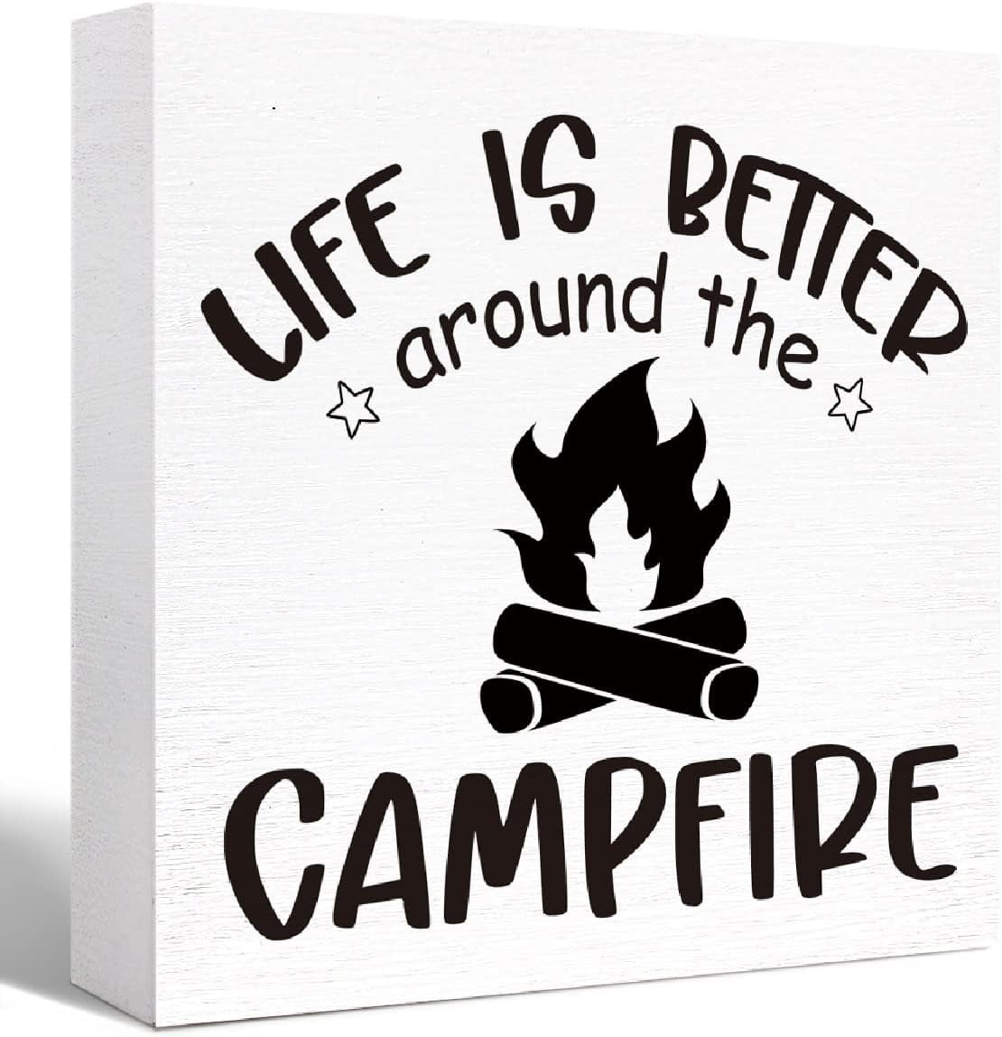 Camping Decor Funny Camping Sign Rustic Life Is Better Around The ...