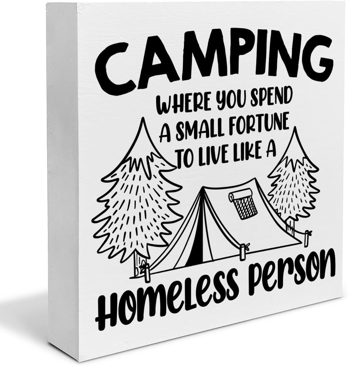 Camping Decor Gift For Camper Travel Trailer Decorations Camping Wood ...