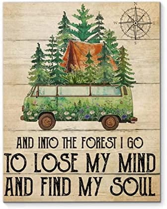 Camping Diamond Art Kits For Adults,And Into The Forest I Find My Soul ...