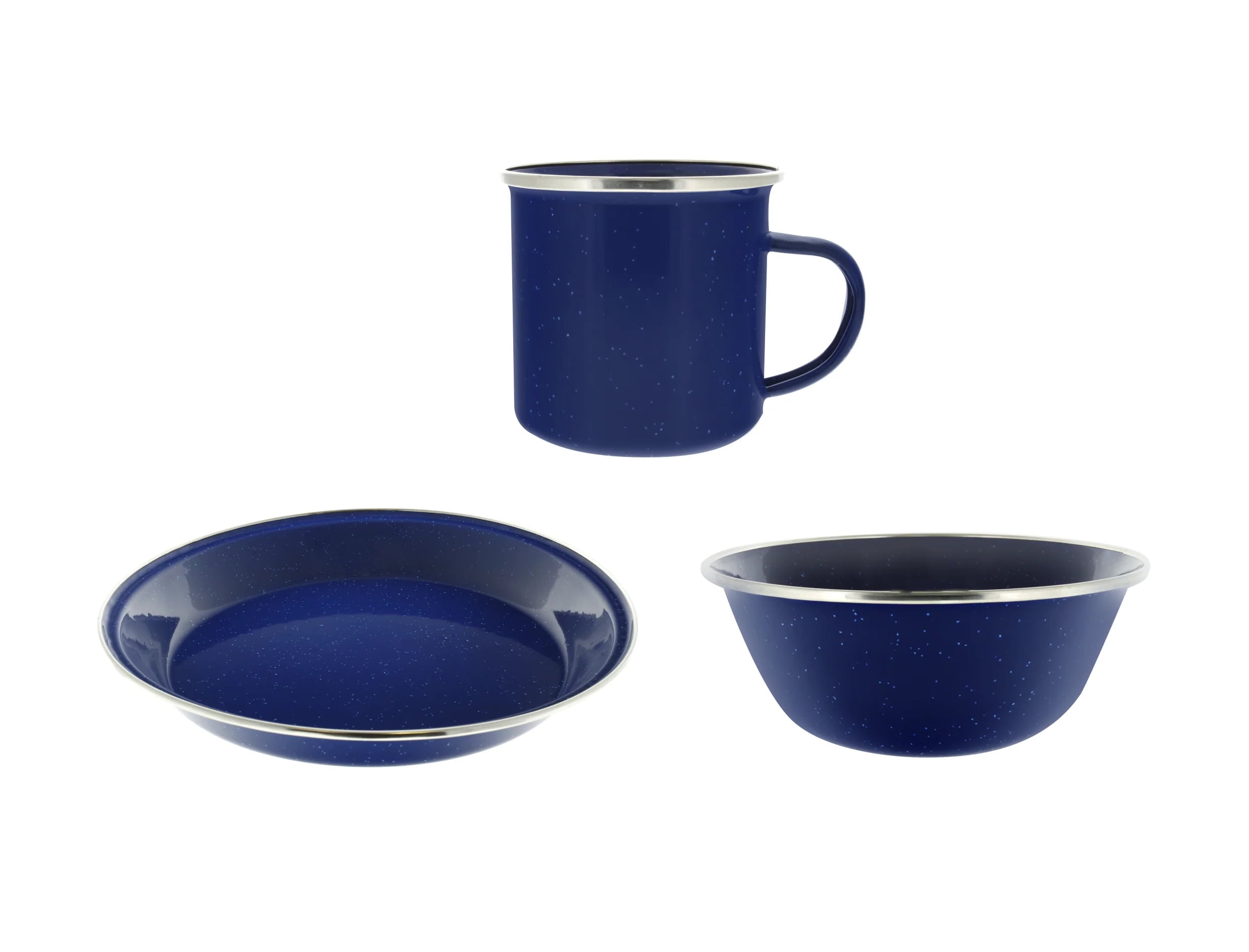 Camping Dinnerware 1-Person Set, 3 Items - 1 ea of 24 oz Mug, 6" Bowl ...