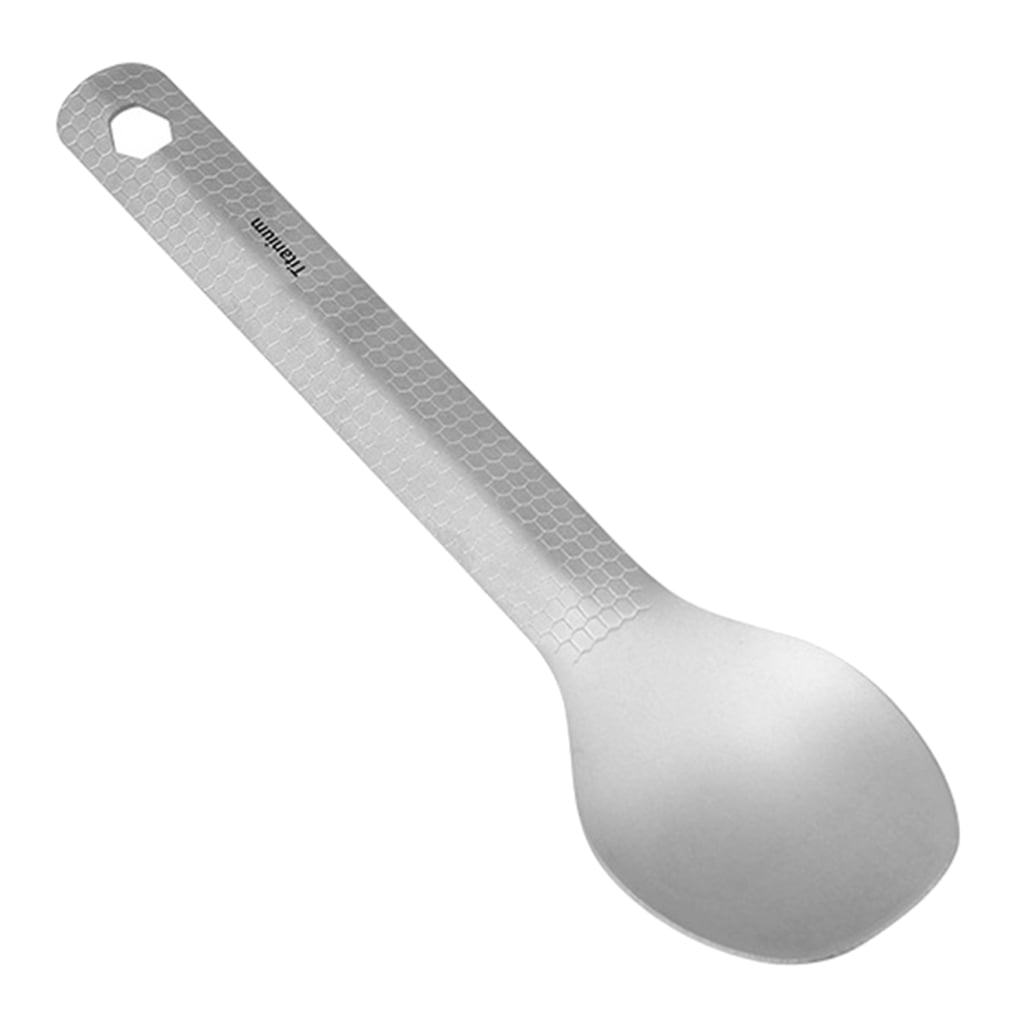 Camping Dinnerwares Titanium Long Handle Sporks Spoon Outdoor Flatwares ...