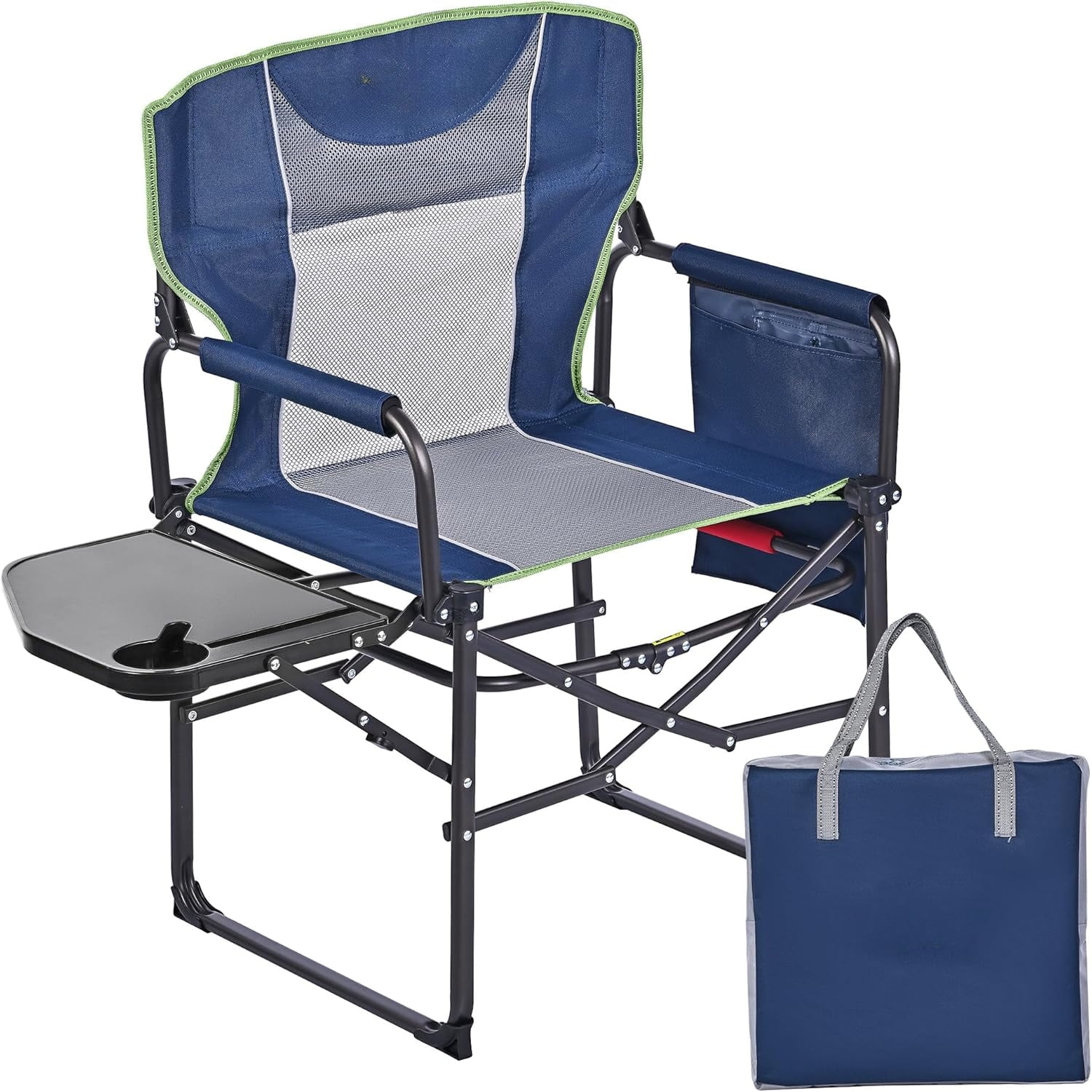 Camping Directors Chair, Heavy Duty,Oversized Portable Folding Chair ...