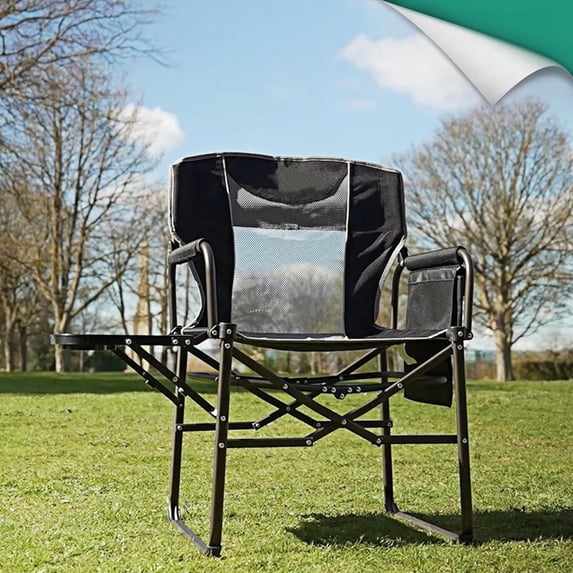 Camping Directors Chair, Heavy Duty,Oversized Portable Folding Chair ...