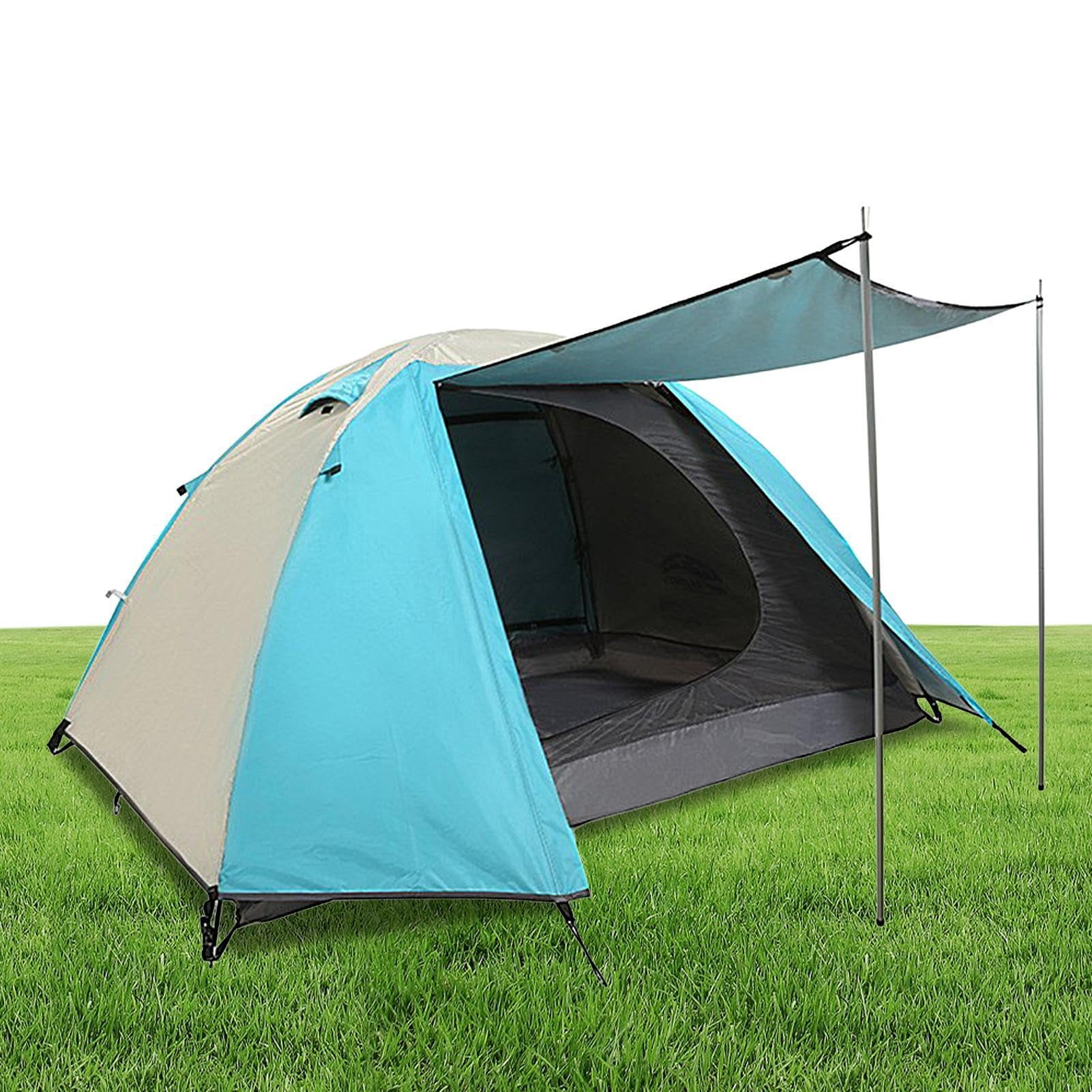 Camping Dome Tent | Family Tents - Double-Thick Fabric Portable Weather ...