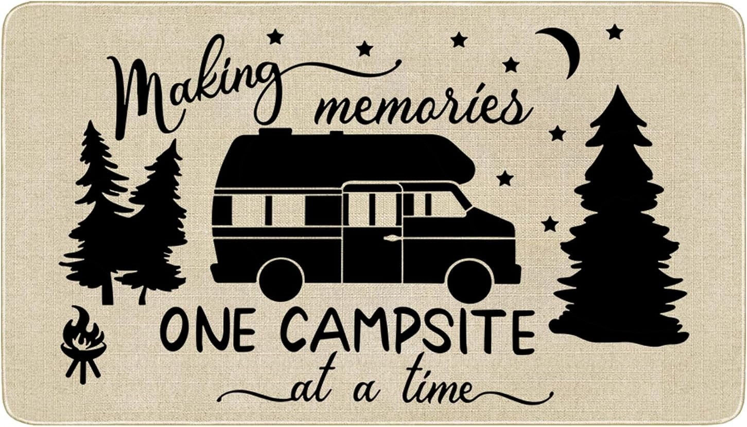 Camping Door Mat,Camper RV Entranc Decorative Welcome Doormat,Making ...
