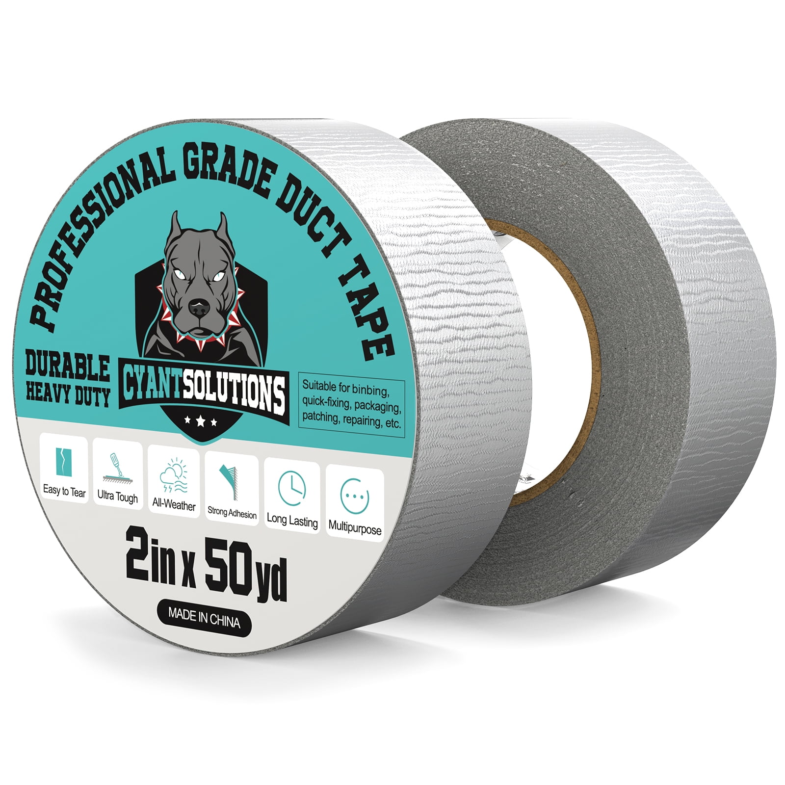 Camping Duct Tape Gray, Outdoor Waterproof Duct Tape Easy to Tear by ...