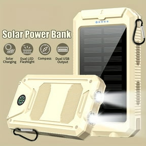 DuraHub - Solar Power USB Battery Bank with QI Wireless, True 20000mAh ...