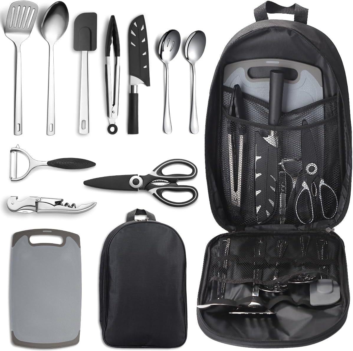 Camping Essentials, Camping Cooking Utensils, Travel Essentials ...