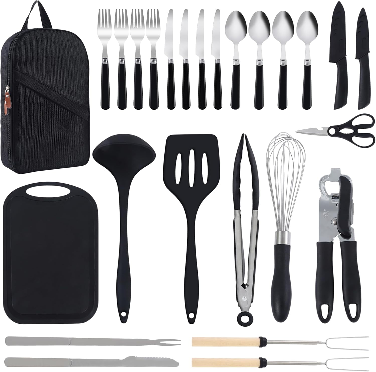 Camping Essentials Cooking Utensils Set, 26/32Pcs Outdoor Camping ...