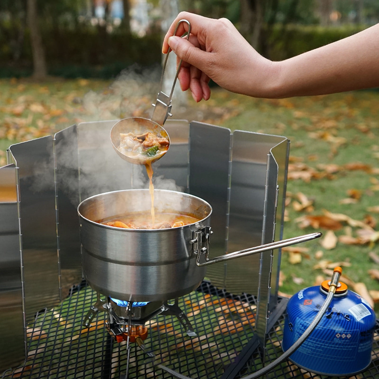 Camping Essentials Stainless Steel Foldable Camping Spoon - Multi ...