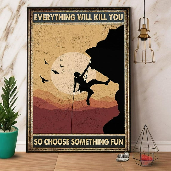 Camping Everything Will Kill You Choose Fun Poster No Frame Matte Wall ...