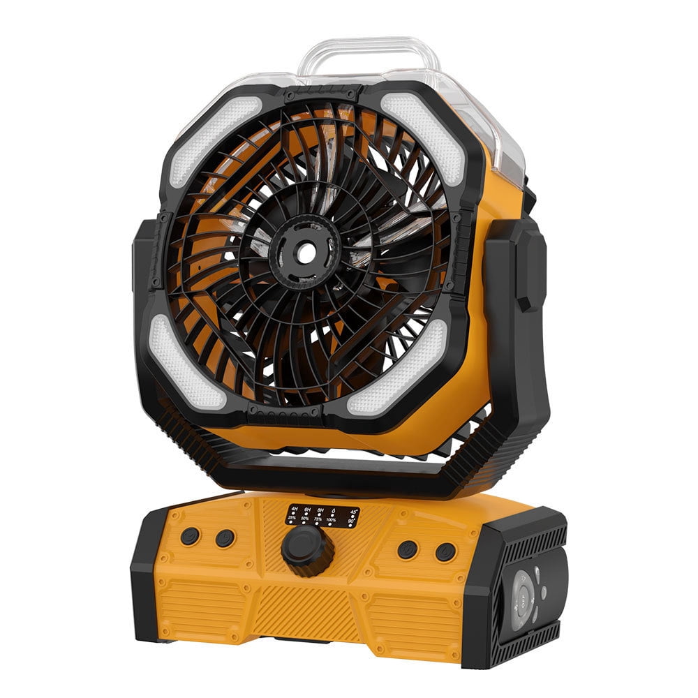 Camping Fan 30000mAh Rechargeable Portable Outdoor Camping Fan Camping ...