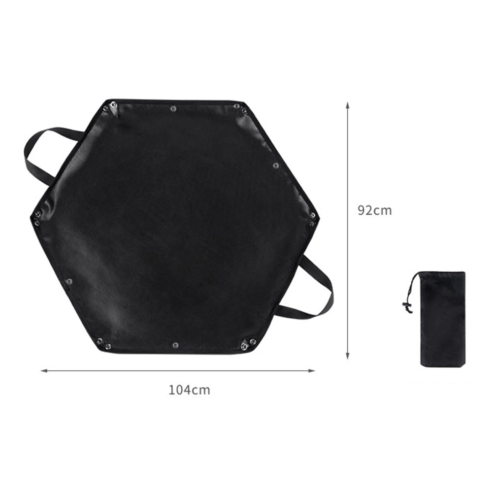 Camping Fireproof Mat Hexagonal Folding Heat Resistant Flame Retardant ...