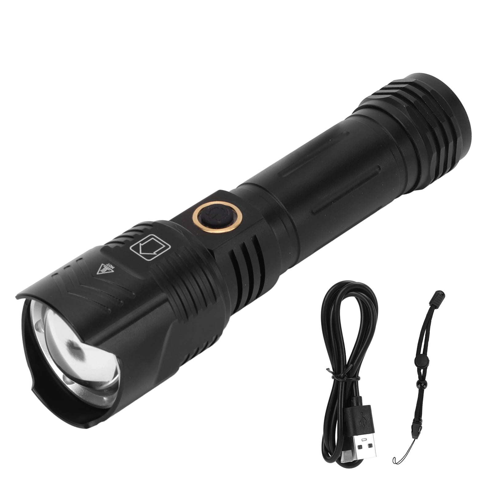 Camping Flashlight XHP160 Outdoor LED Torch USB Charging Ultra Bright IPX4 Waterproof with ...