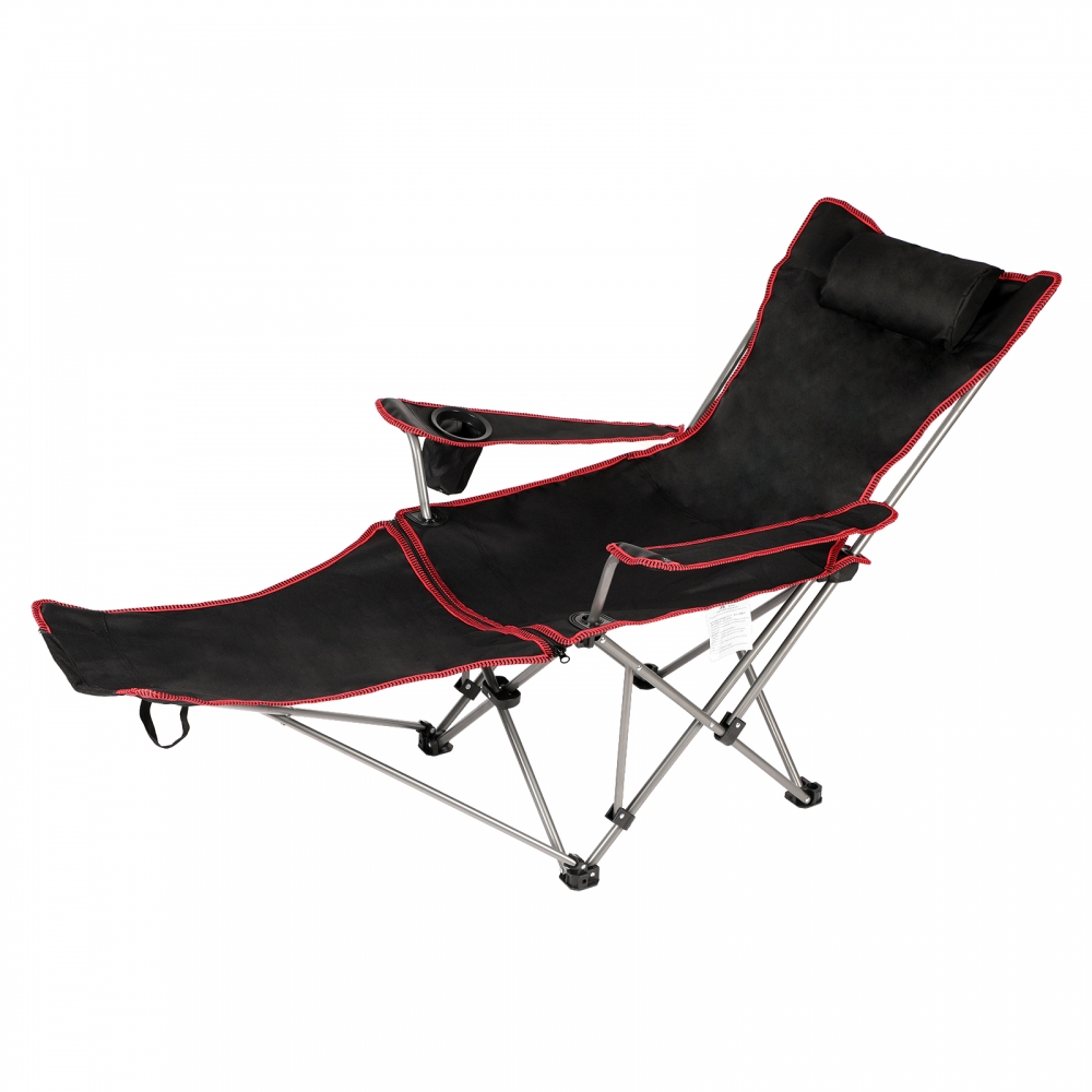 Camping Folding Chair with Carry Bag,Lounge Chair with Removable ...