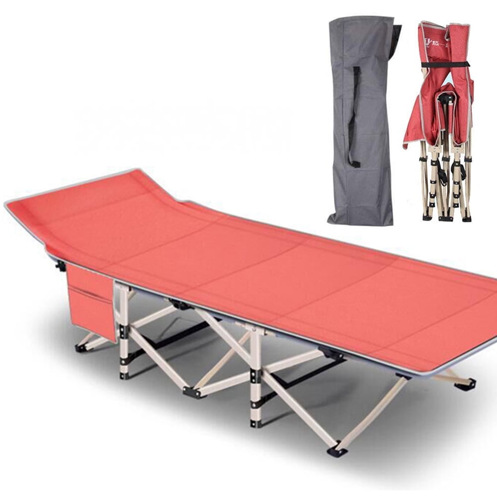 Camping Folding Cot,Red,2 Pack - Walmart.com