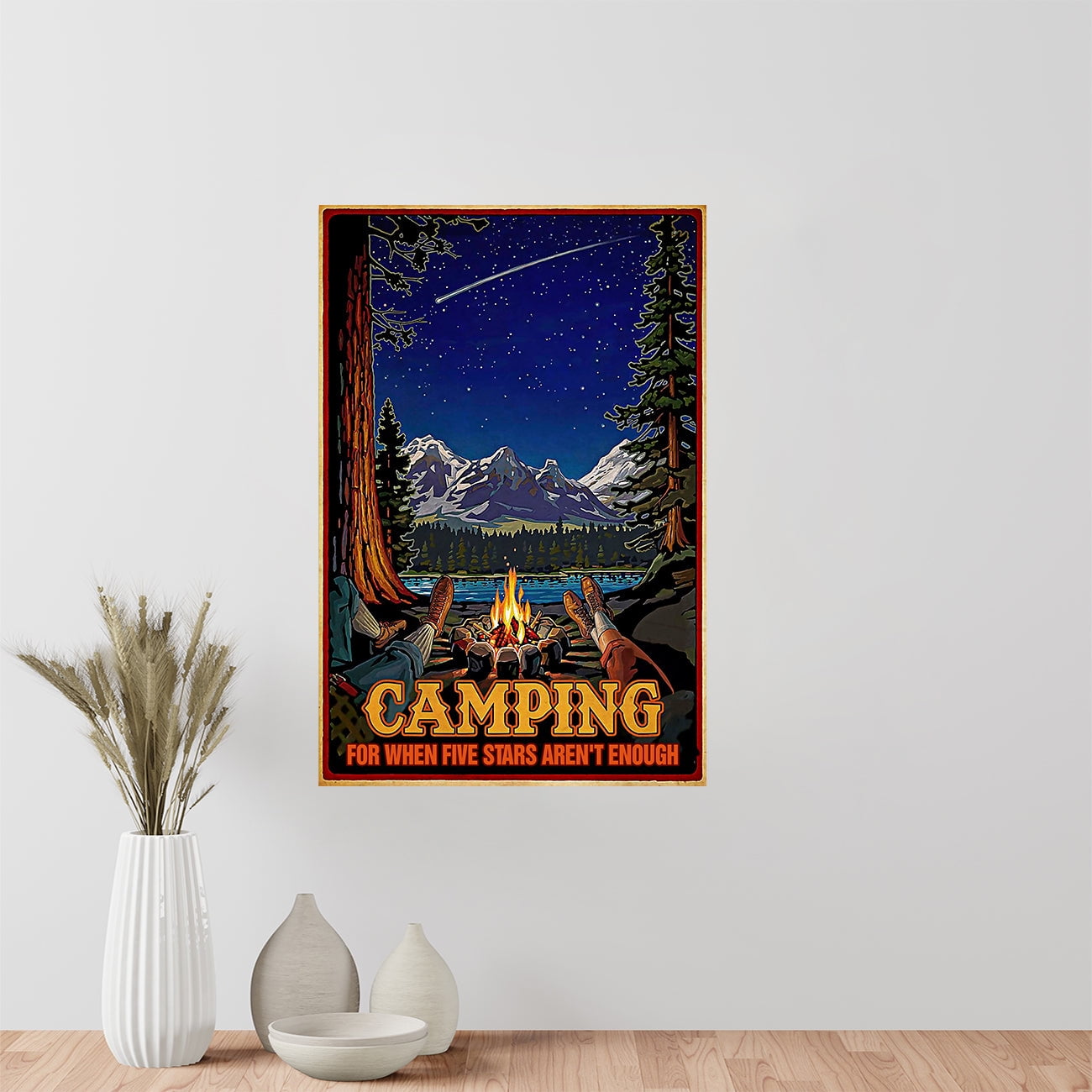 Camping For When Five Stars Aren't Enough Poster Camping poster Gift ...