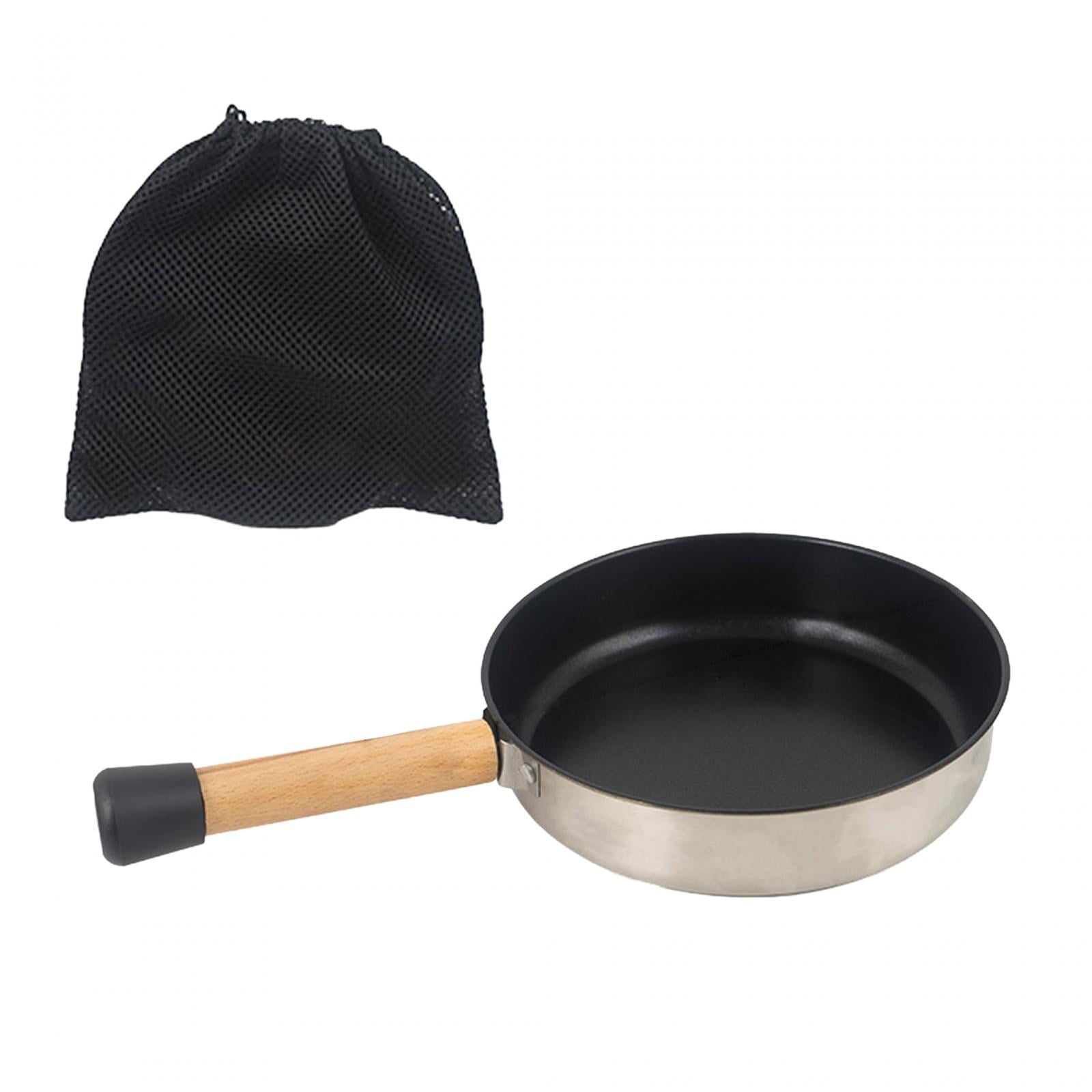 Camping Frying Pan Fry Pan with Storage Bag Portable with Removable ...