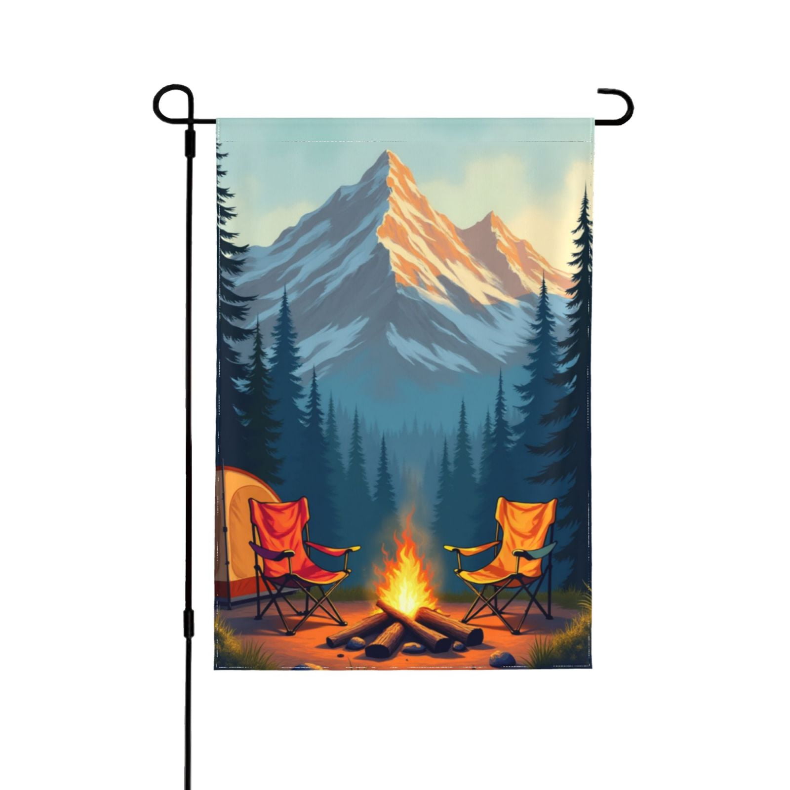 Camping Garden Flag 12.5x18 Double Sided For Camper Campsite, Welcome ...