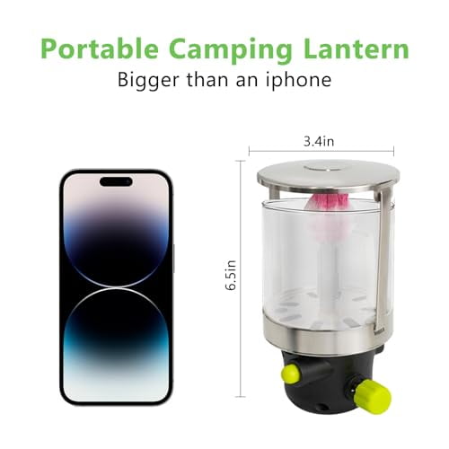 Camping Gas Lantern Outdoor Portable Camping Light Lantern Camping Lamp ...