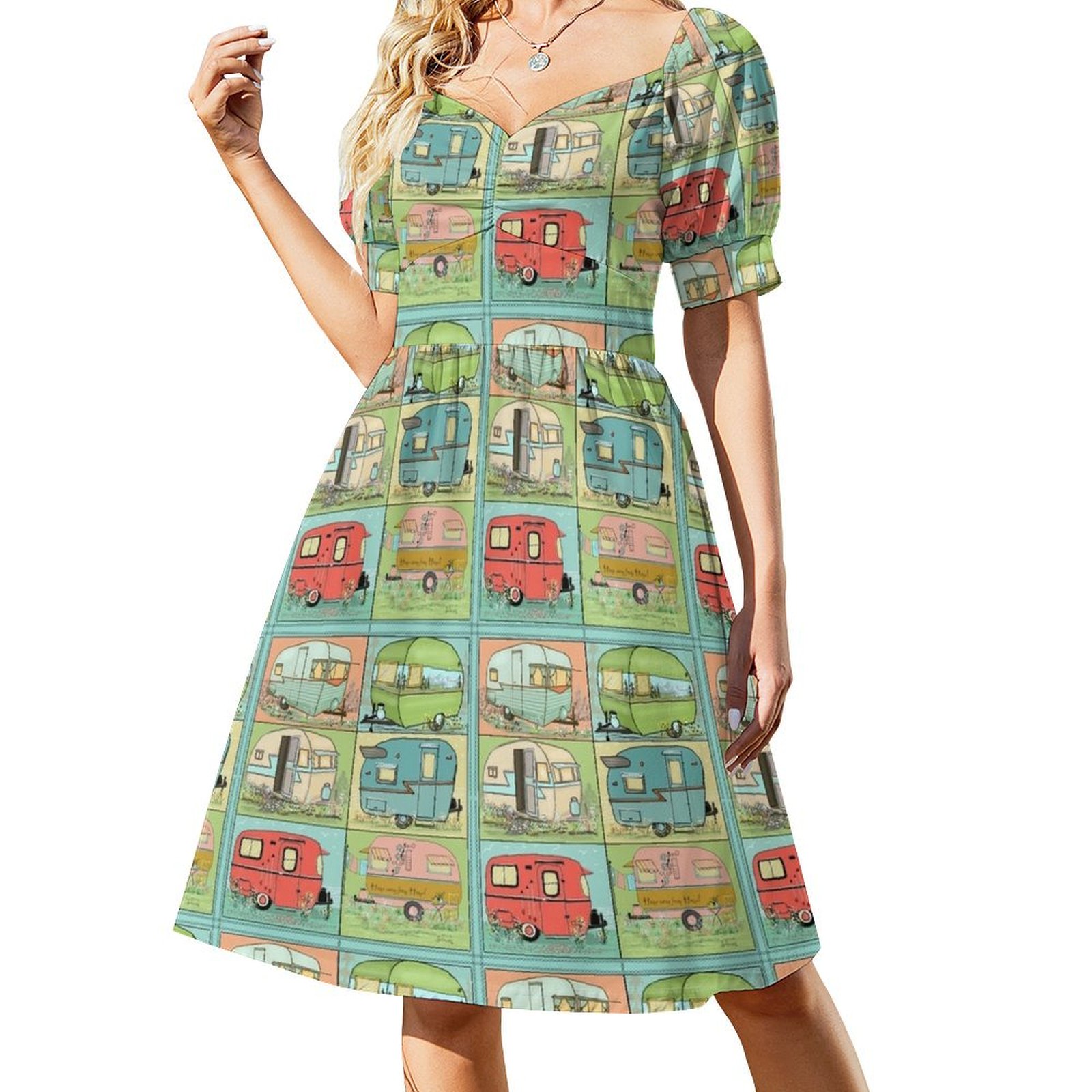 Camping Glamping in Vintage Trailers! Dress dress for women Long ...