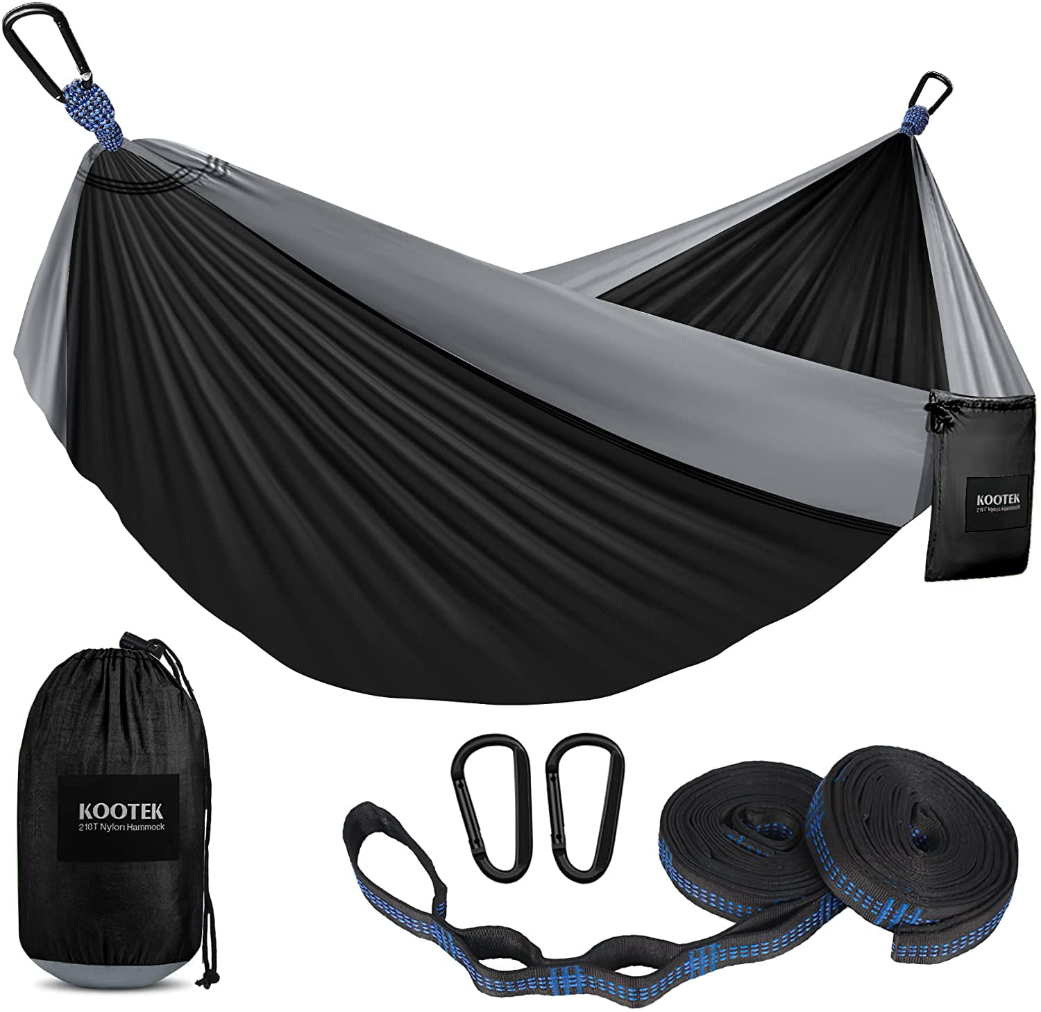 Camping Hammock 400 lbs Capacity, Portable Hammocks with Tree Straps ...