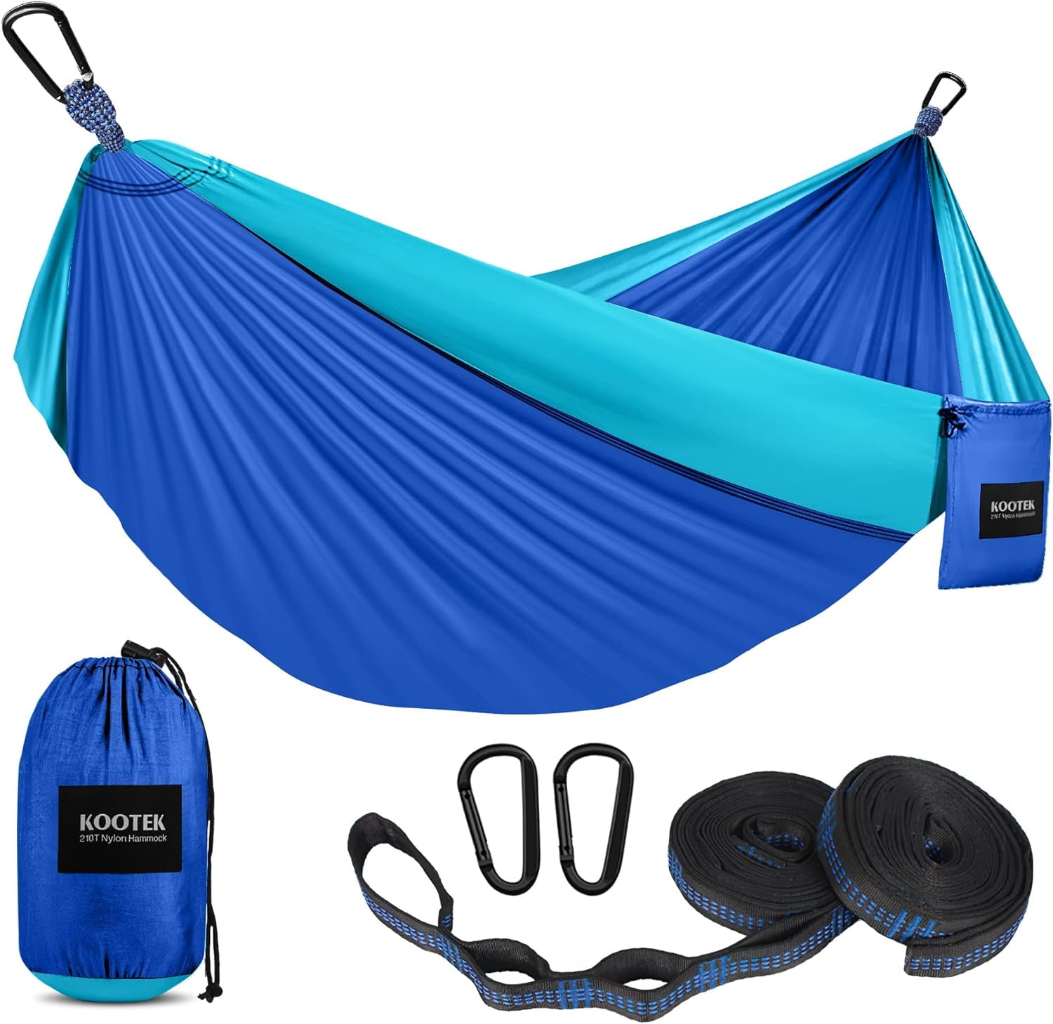 Camping Hammock 500 lbs Capacity, Portable Hammocks with Tree Straps ...