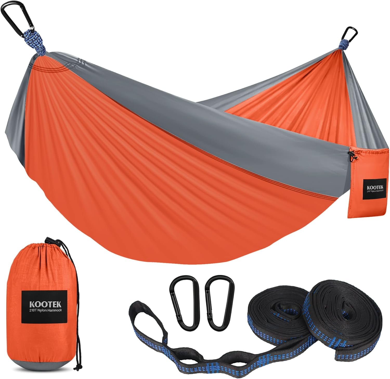 Camping Hammock 500 lbs Capacity, Portable Hammocks with Tree Straps ...