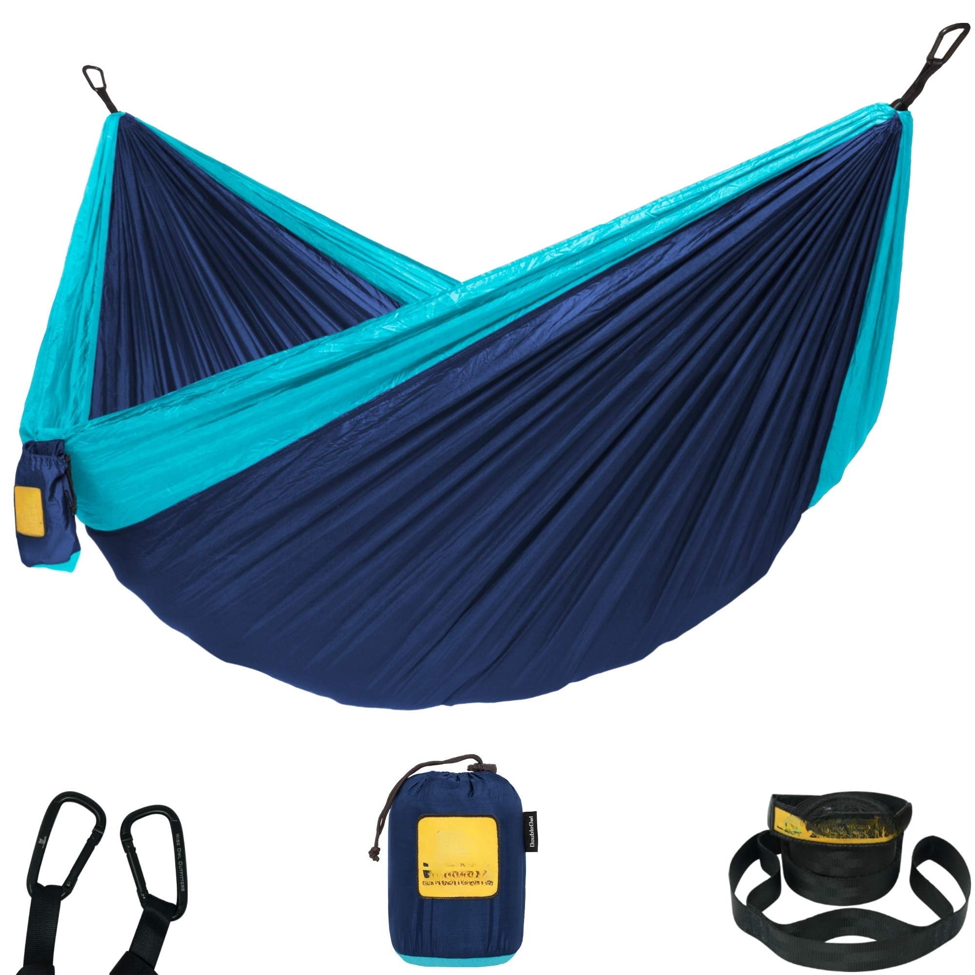 Camping Hammock – 500lbs Portable Hammock with Tree Straps - Travel ...