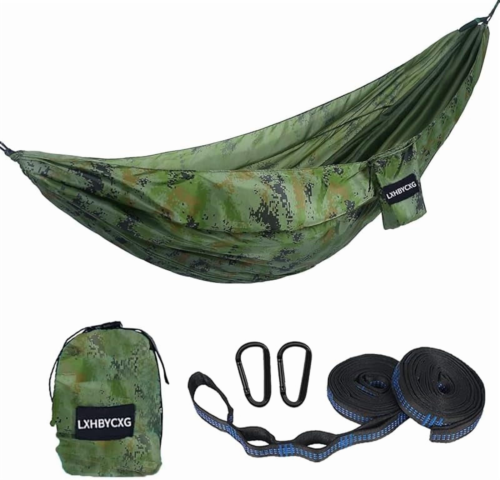 Camping Hammock Double & Single Portable Hammocks Ultralight Nylon ...