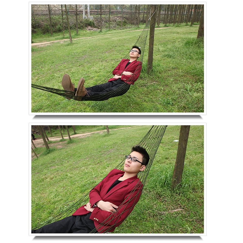 Camping Hammock Hammocks Outdoor Portable Binding Strings Easy to Clean ...