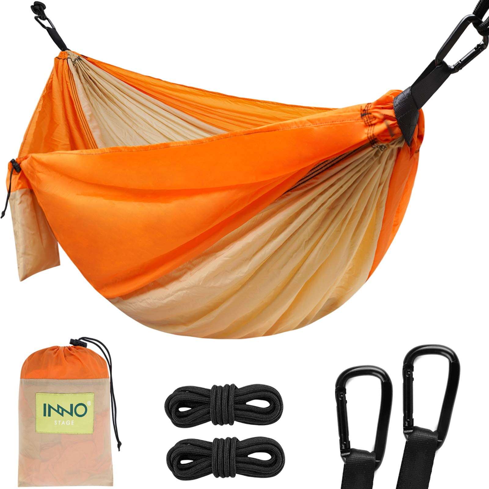 Camping Hammock - Portable Hammocks Single with 2 Tree Straps ...