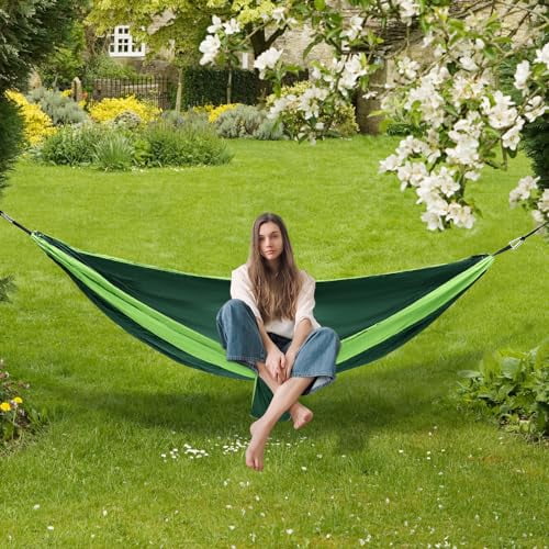 Camping Hammock, Super Lightweight Travel Portable Parachute Hammock ...