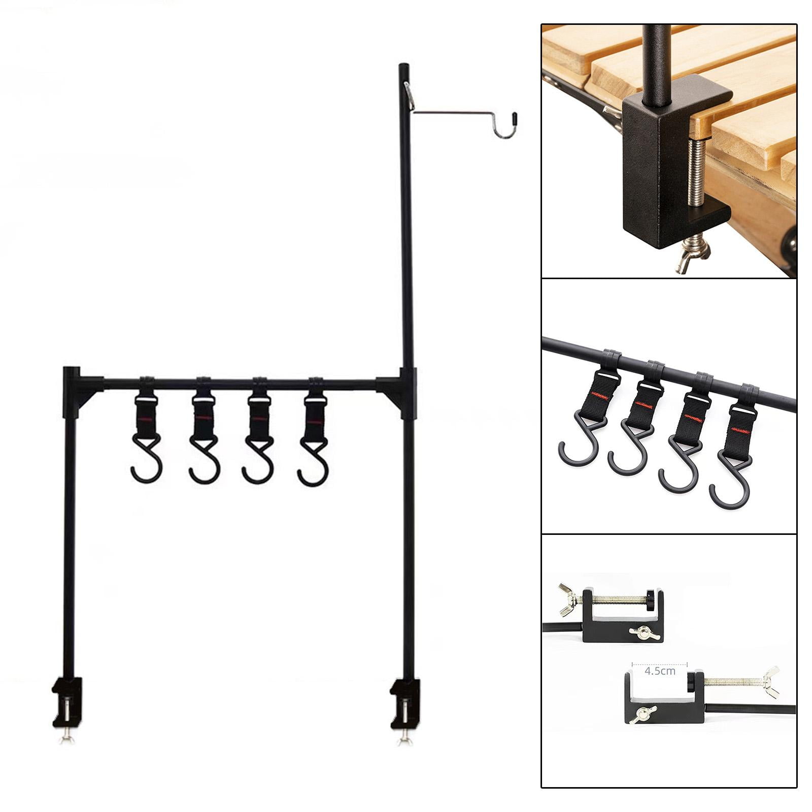 Camping Hanging Rack Outdoor Lamp Stand Aluminum Alloy Foldable Desktop ...