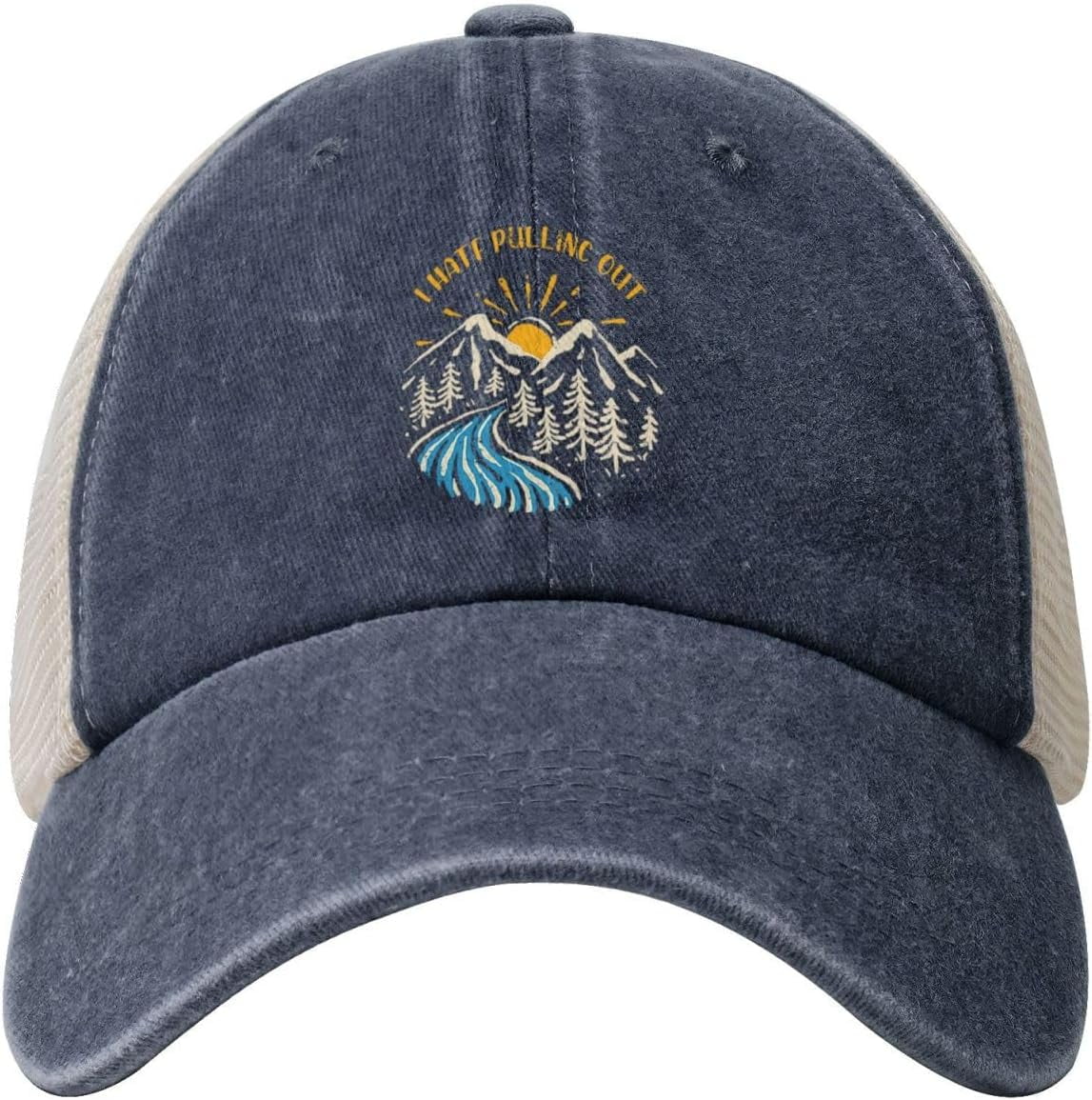 Camping Hiking Outdoor I Hate Pulling Out Travel Trailer RV Cowboy Hat ...