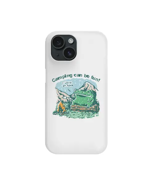 Camping Introvert Frog Funny Phone Case for iPhone 16 15 14 13 12 11 ...