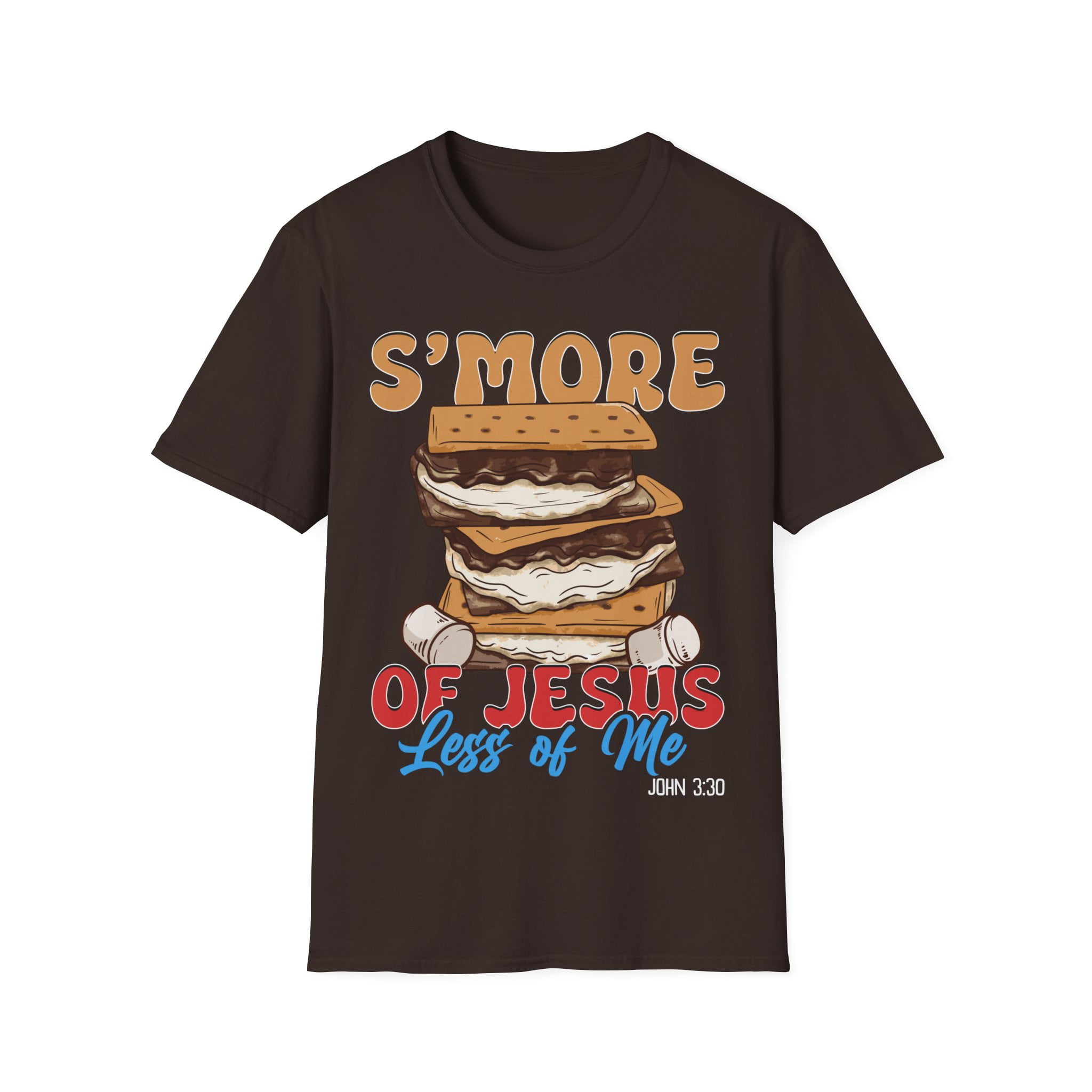 Camping Jesus Religious Less Me Bible Verse Outdoor Graphic Unisex T ...
